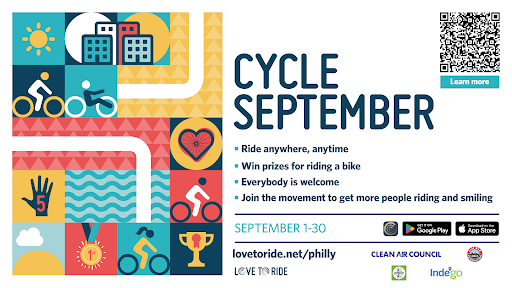 Clean Air Council’s Cycle September 2024 Challenge – Feet First Philly